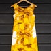 Vintage Hawaiian Mini Dress, Hookano Psychedelic 1960s Cotton Bow ...