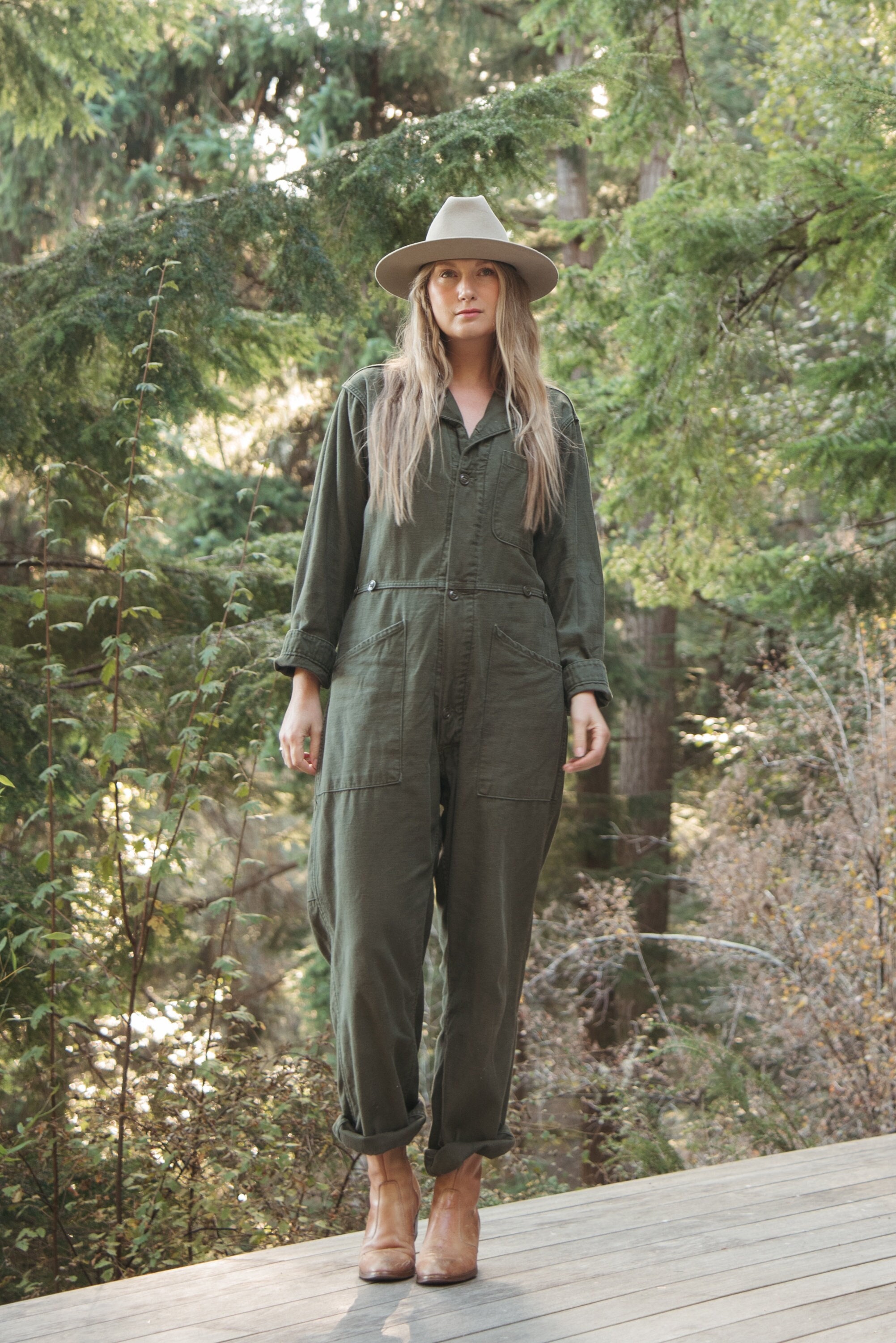 70's Flyer's Coveralls Flight Suit, Olive Drab Flight Mechanic ...