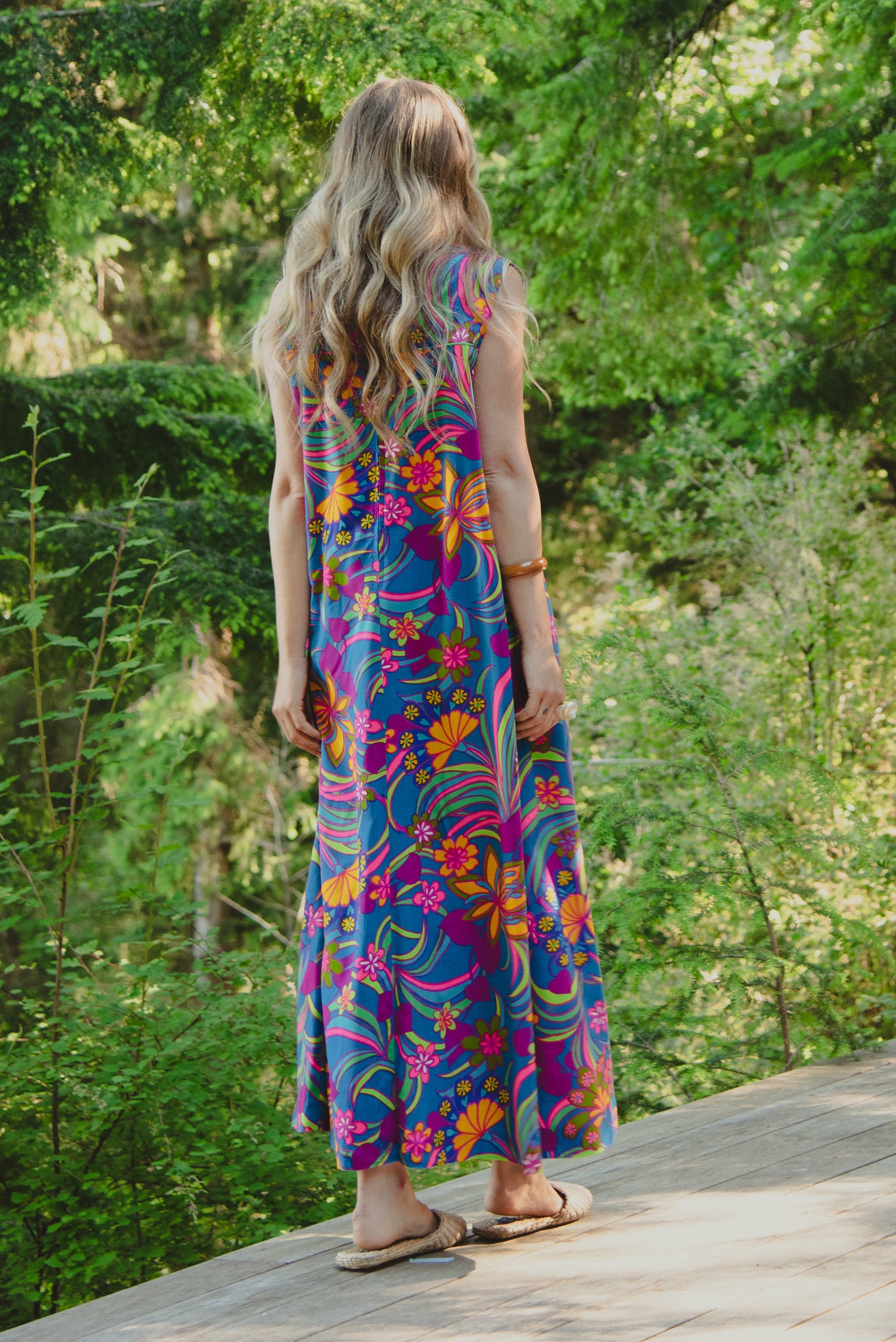 RESERVED Moana Kai Hawaii 60s Psychedelic Hawaiian Maxi Dress - Etsy