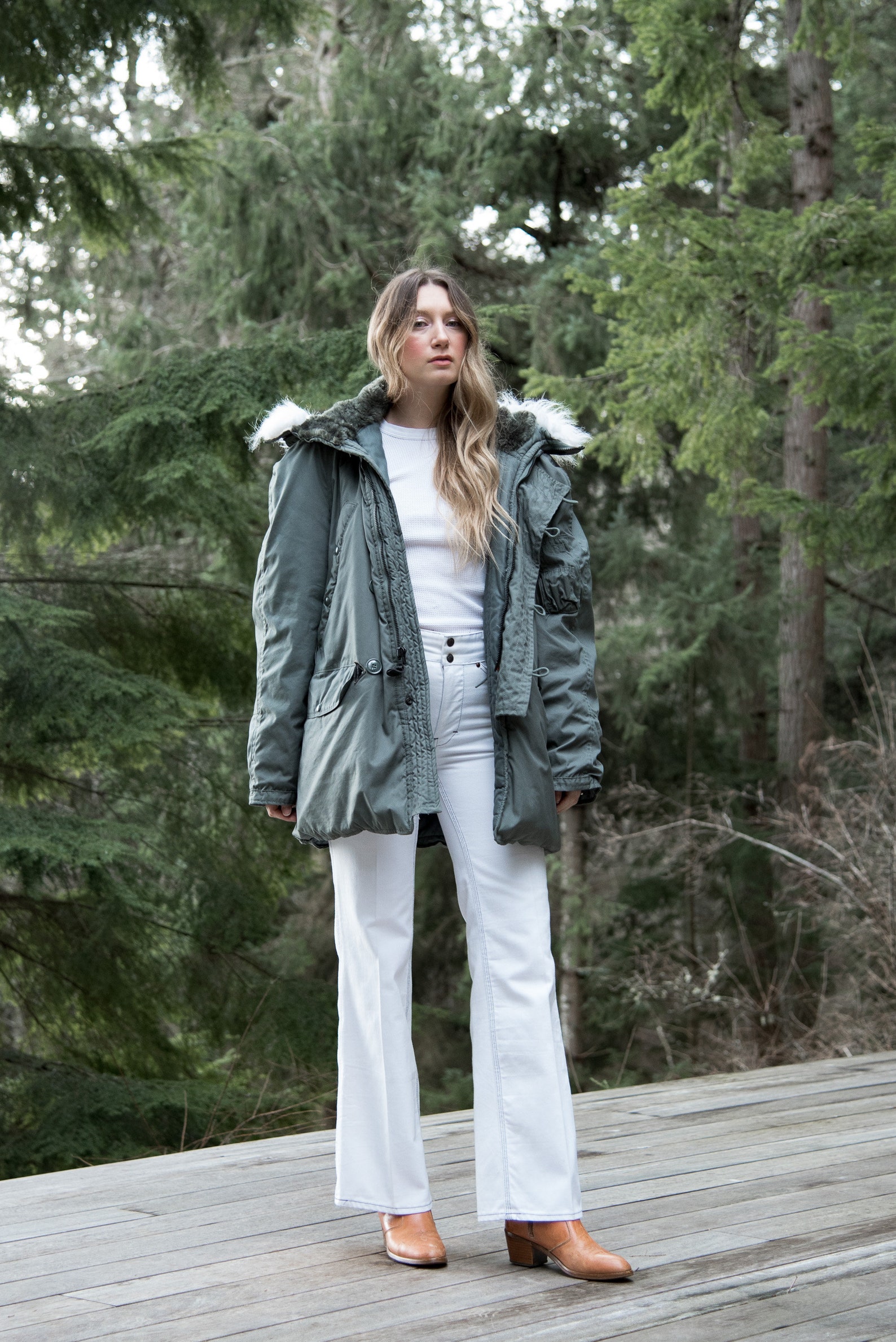 70s Vintage Parka Coat Cold Weather Fur Hood Parka N-3B | Etsy