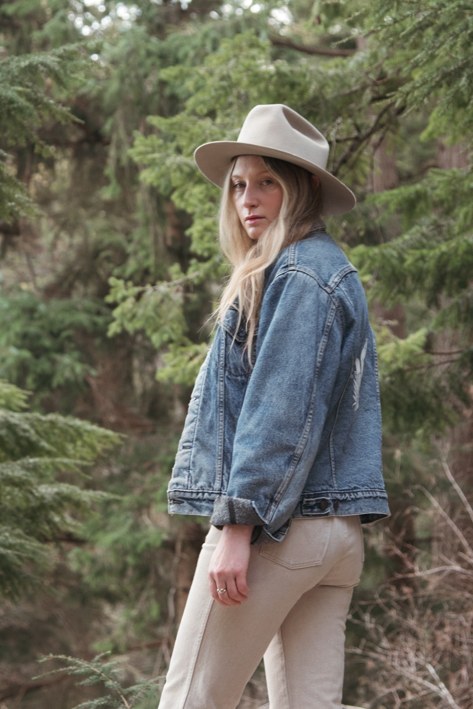 Vintage Levis Denim Jacket Custom Painted Lotus Blanket Lined - Etsy