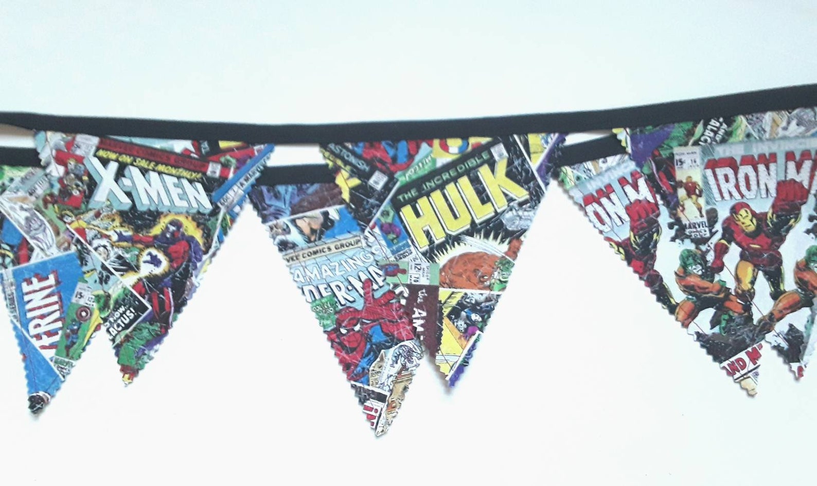 Superhero Party Banner Marvel Comics Bunting Avengers - Etsy