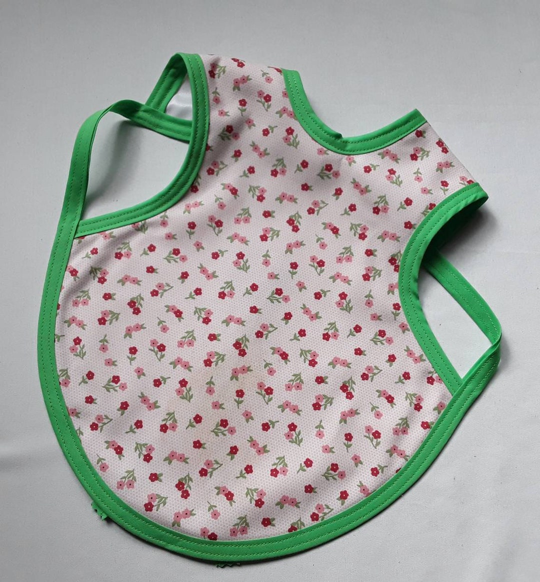 Pink Floral Bapron, Baby Apron Bib, PUL Backed, Toddler Feeding, Sweet ...