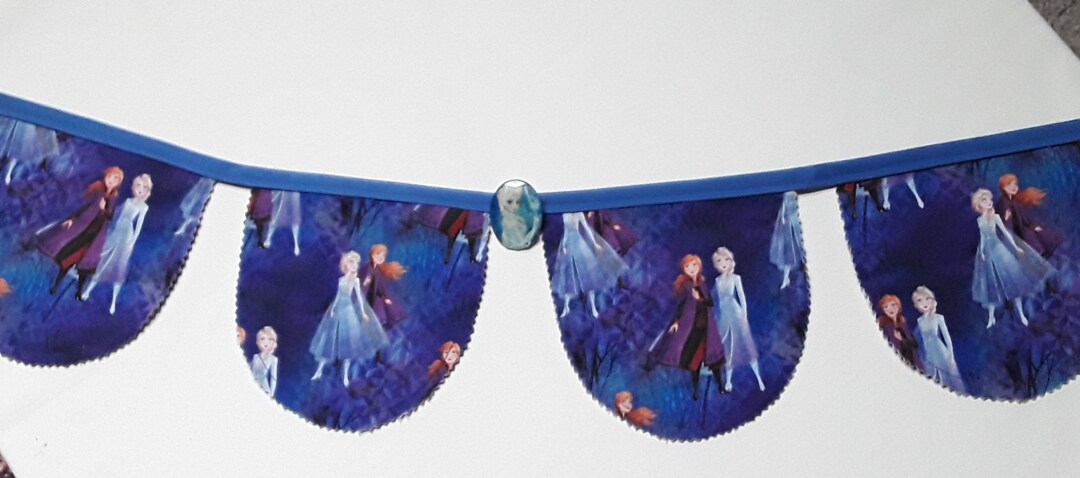 Frozen Birthday Party Banner, Sisters Bunting, Princess Elsa and Anna ...