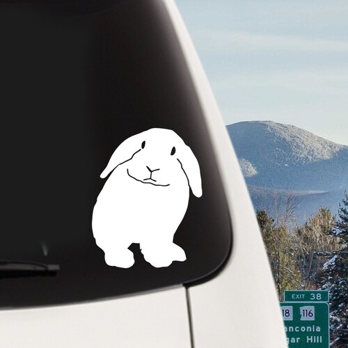 Lop Ear Bunny Rabbit Custom Vinyl Decal Sticker Choose Your - Etsy
