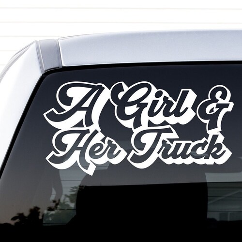It's a Girl's Truck Custom Vinyl Decal Sticker - Etsy