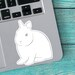 Dwarf Rabbit Custom Vinyl Decal Sticker Choose your Color | Etsy