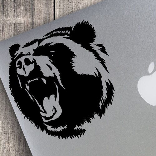 Bear Custom Vinyl Decal Sticker Choose Your Color Bear - Etsy