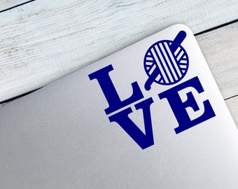 Knit Happens Custom Vinyl Decal Sticker Choose Your Color | Etsy