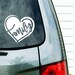 Family Heart Custom Vinyl Decal Sticker Choose Your Color and Size Mom ...