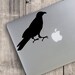 Crow Silhouette V2 Custom Vinyl Decal Sticker - Choose Your Color and ...