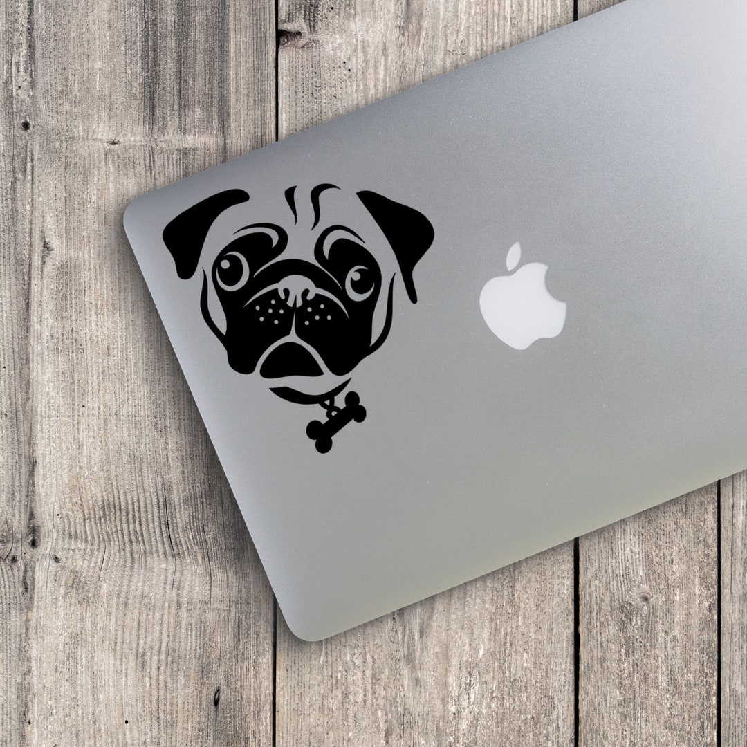 Pug V8 Dog Breed Custom Vinyl Decal Sticker - Choose Your Color and ...