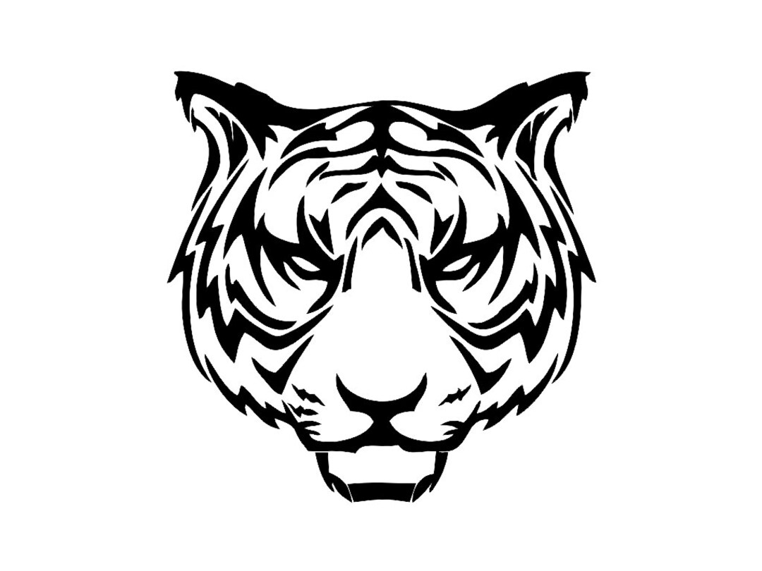 Tribal Tiger V2 Custom Vinyl Decal Sticker - Choose Your Color and Size ...