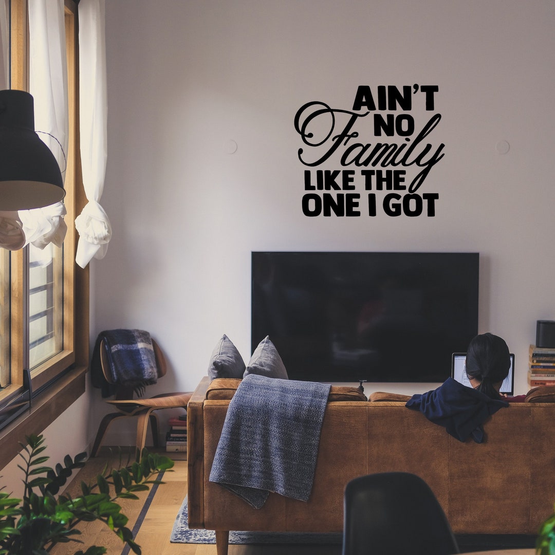 Aint No Family Wall Decal - Choose Your Size and Color - Stairway Wall ...