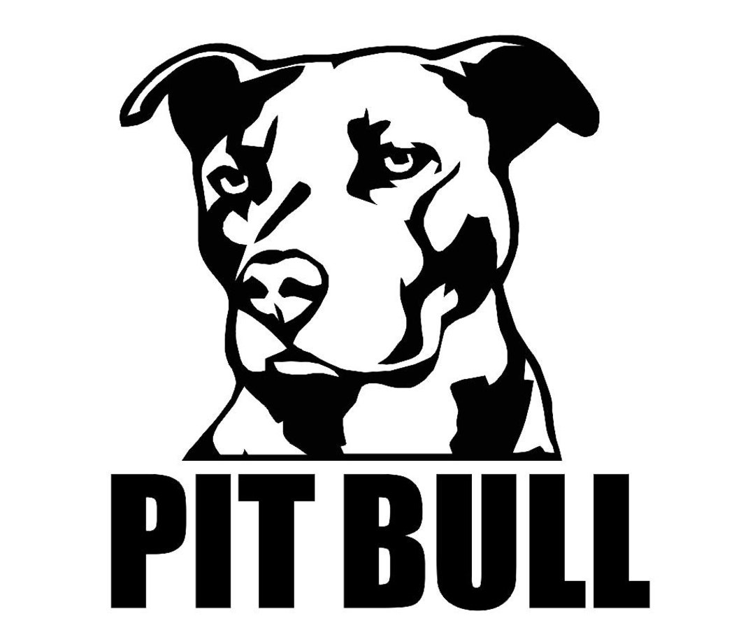 Vinyl Decal - Pit Bull Dog Breed Custom Vinyl Decal Sticker - Choose ...