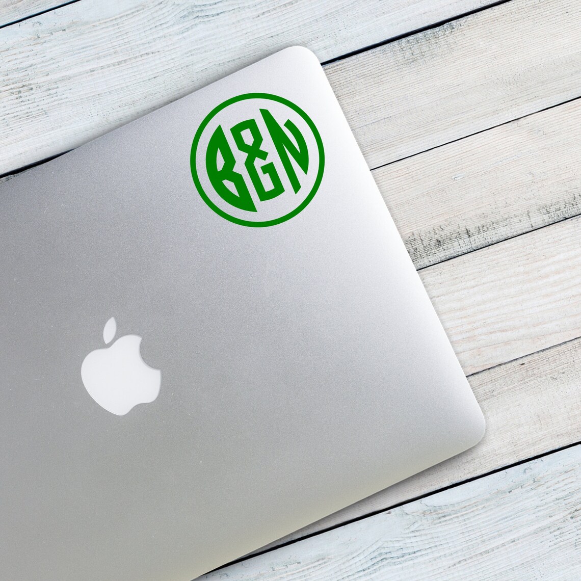 Custom Circle Monogram Vinyl Decal Sticker C4 Choose Your - Etsy