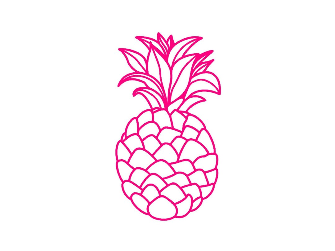 Pineapple Custom Vinyl Decal Sticker - Choose Your Color and Size - Etsy