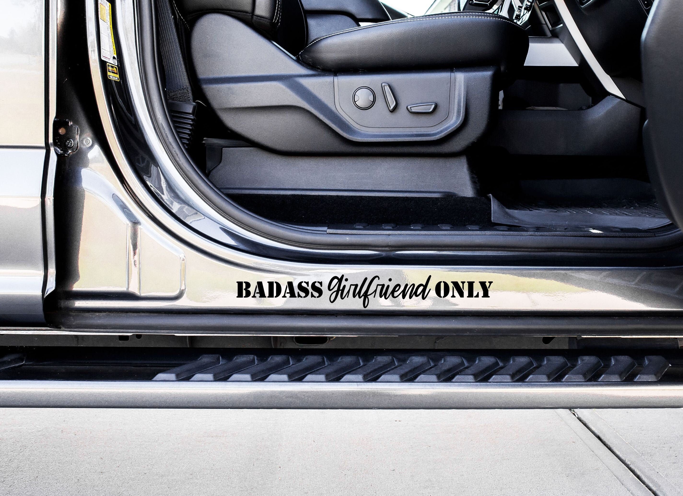 Badass Girlfriend Only Custom Vinyl Decal Sticker - Choose Your Color ...