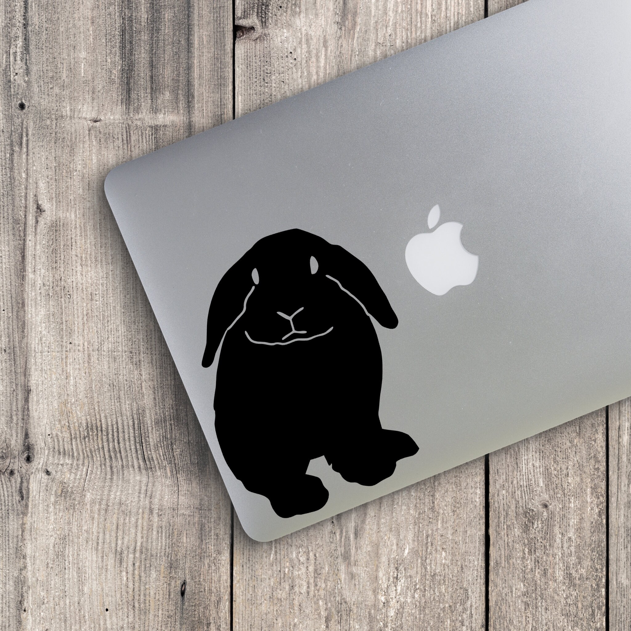 Lop Ear Bunny Rabbit Custom Vinyl Decal Sticker - Choose Your Color and ...