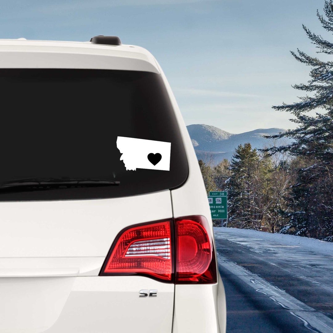 Montana Love Custom Vinyl Decal Sticker - Choose Your Color and Size ...