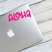 Aloha V2 Custom Vinyl Decal Sticker Choose Color and Size Aloha Beaches ...