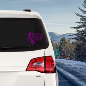 Proud Preemie Parent Vinyl Decal Sticker - Choose Your Color - Preemie ...