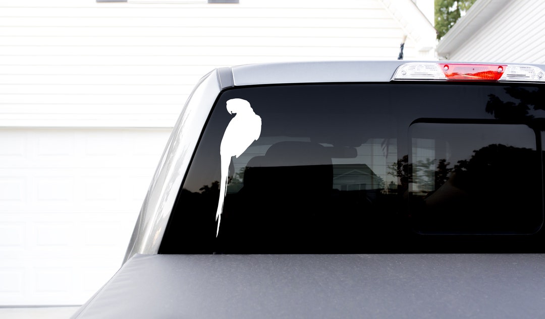 Macaw V3 Silhouette Custom Vinyl Decal Sticker - Choose Your Color and ...