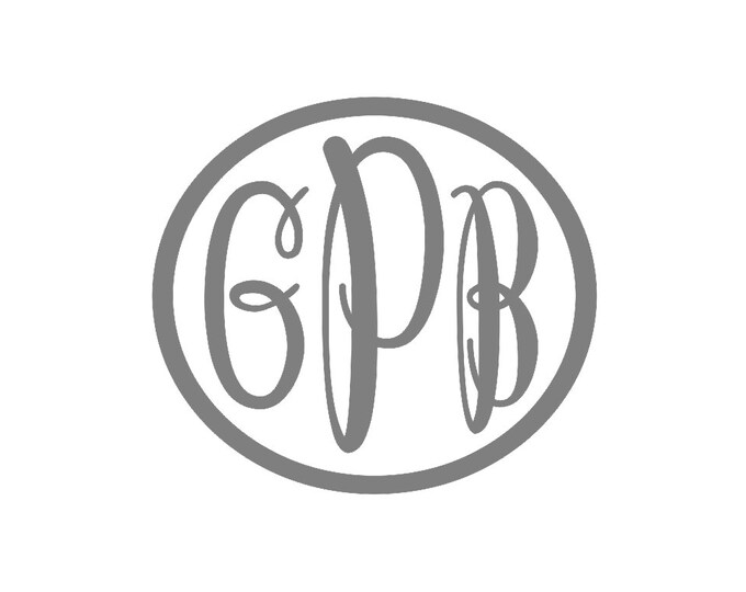 Custom Flower Border Monogram R6 Vinyl Decal Sticker Choose - Etsy