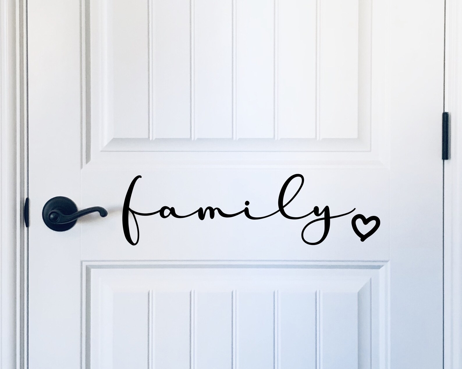 Family Heart V2 Custom Vinyl Decal Sticker Choose Your Color | Etsy