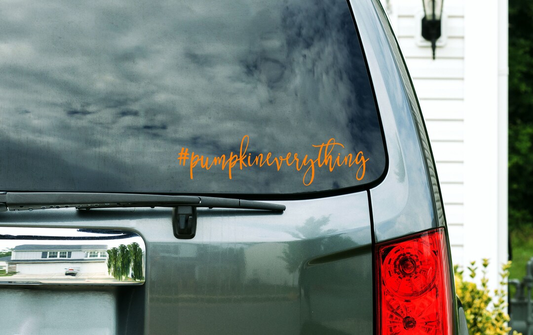 Pumpkin Everything Custom Vinyl Decal Sticker - Choose Your Color and ...