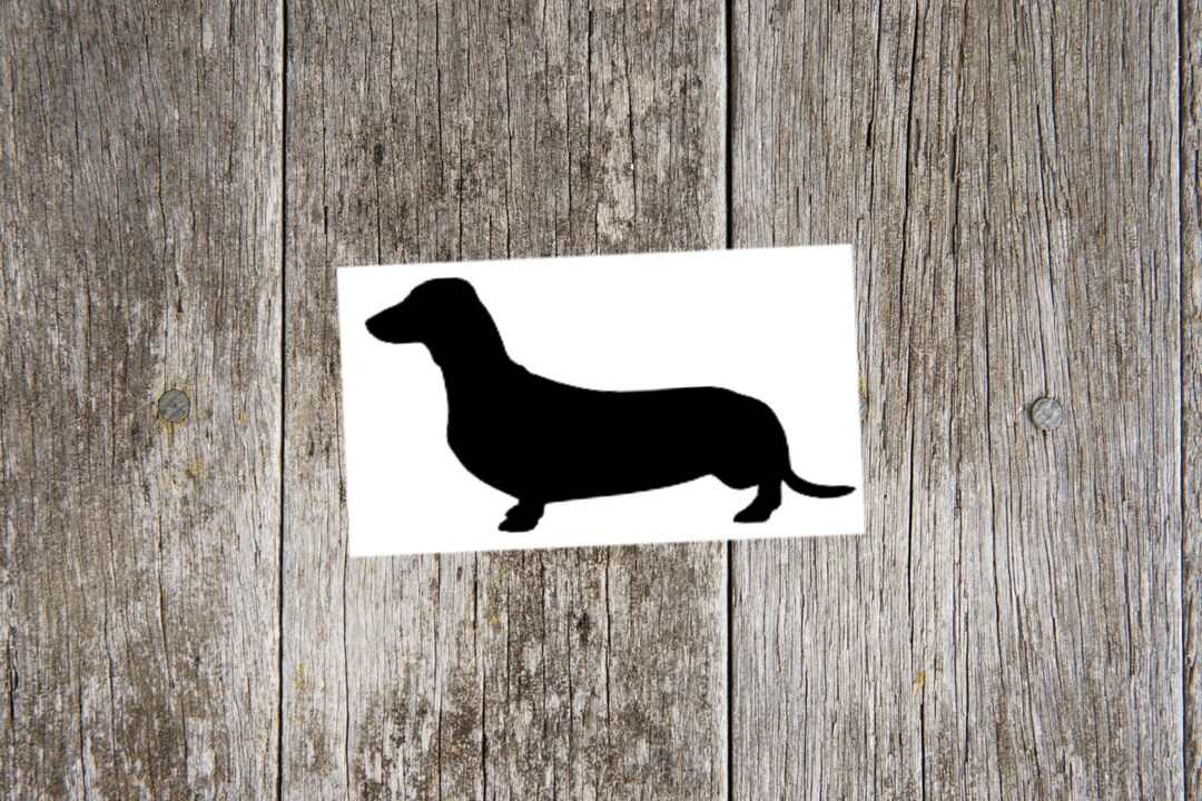 Dachshund V2 Vinyl Decal, Dachshund Sticker, Gift for Dachshund Lover ...