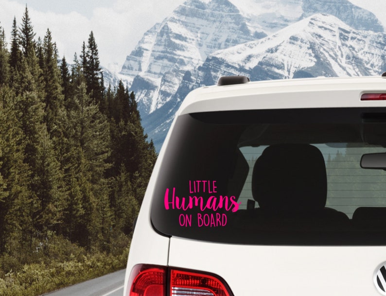 Little Humans on Board Custom Vinyl Decal Sticker - Choose Your Color ...
