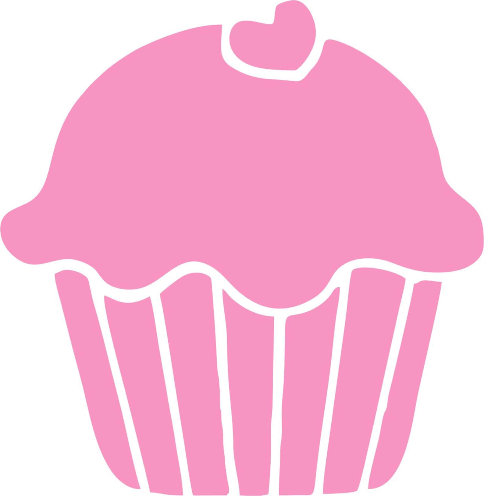 Cupcake V1 Custom Vinyl Decal Sticker - Choose Your Color and Size - Etsy