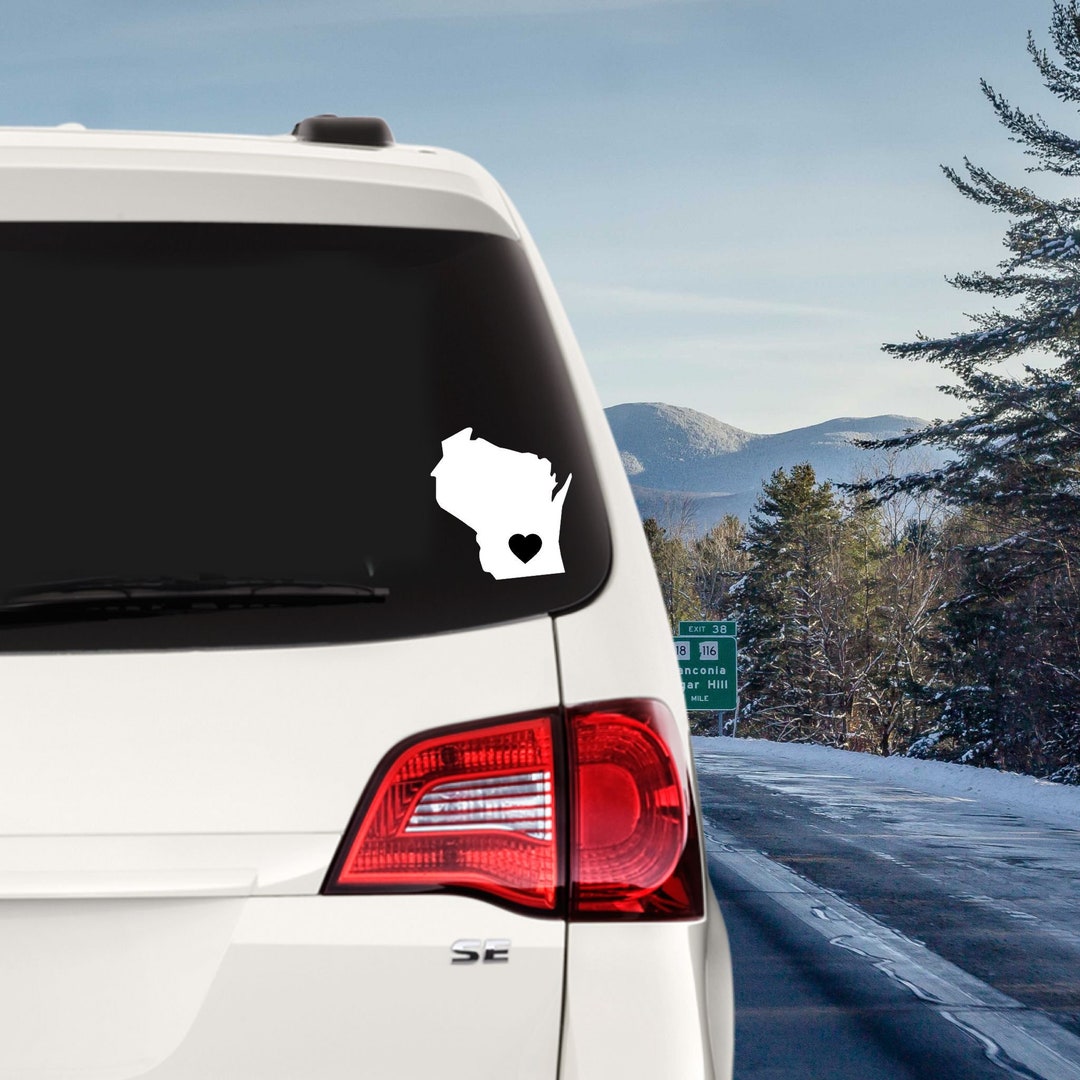 Vinyl Decal - Wisconsin Love Custom Vinyl Decal Sticker - Choose Your ...