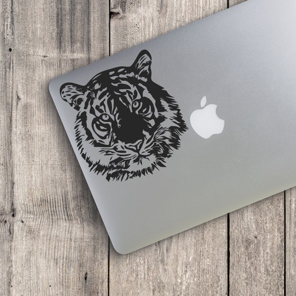 Tiger Head Car Decal - Etsy