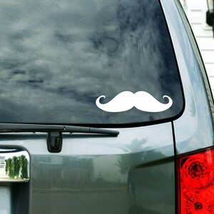 Mustache Custom Vinyl Decal Sticker - Choose Your Color and Size - - Etsy