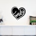 Family Heart Wall Decal Choose Your Size and Color - Etsy