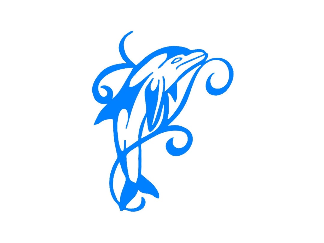 Vinyl Decal - Tribal Dolphin Custom Vinyl Decal Sticker - Choose Your ...