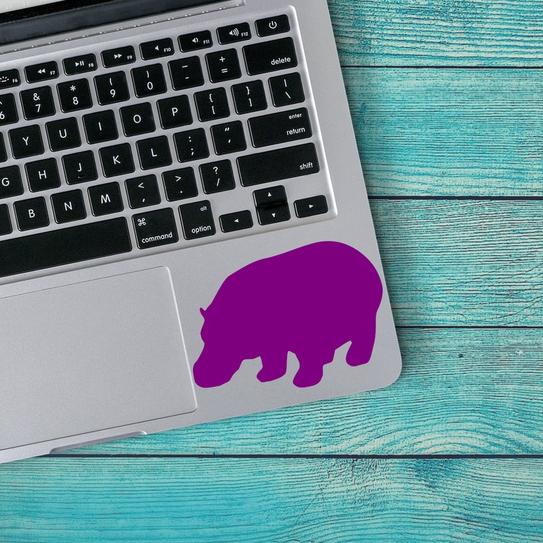 Hippo Silhouette Vinyl Decal Sticker - Choose Your Color and Size ...