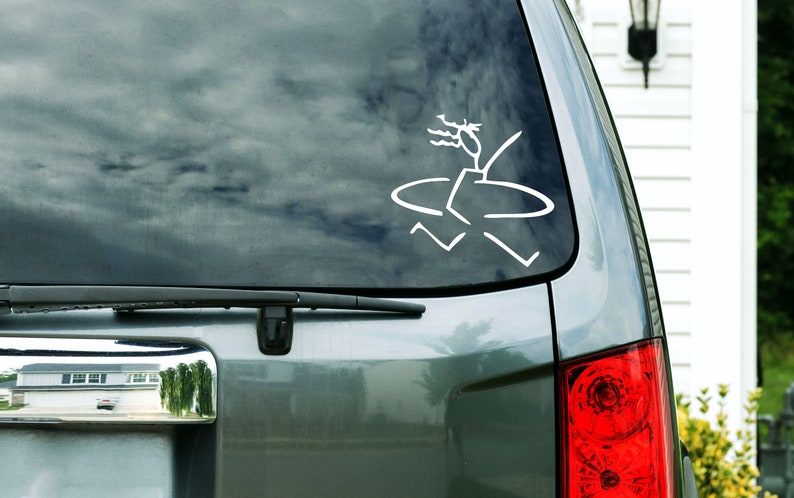 Surfer Stick Figure Custom Vinyl Decal Sticker Choose Your - Etsy