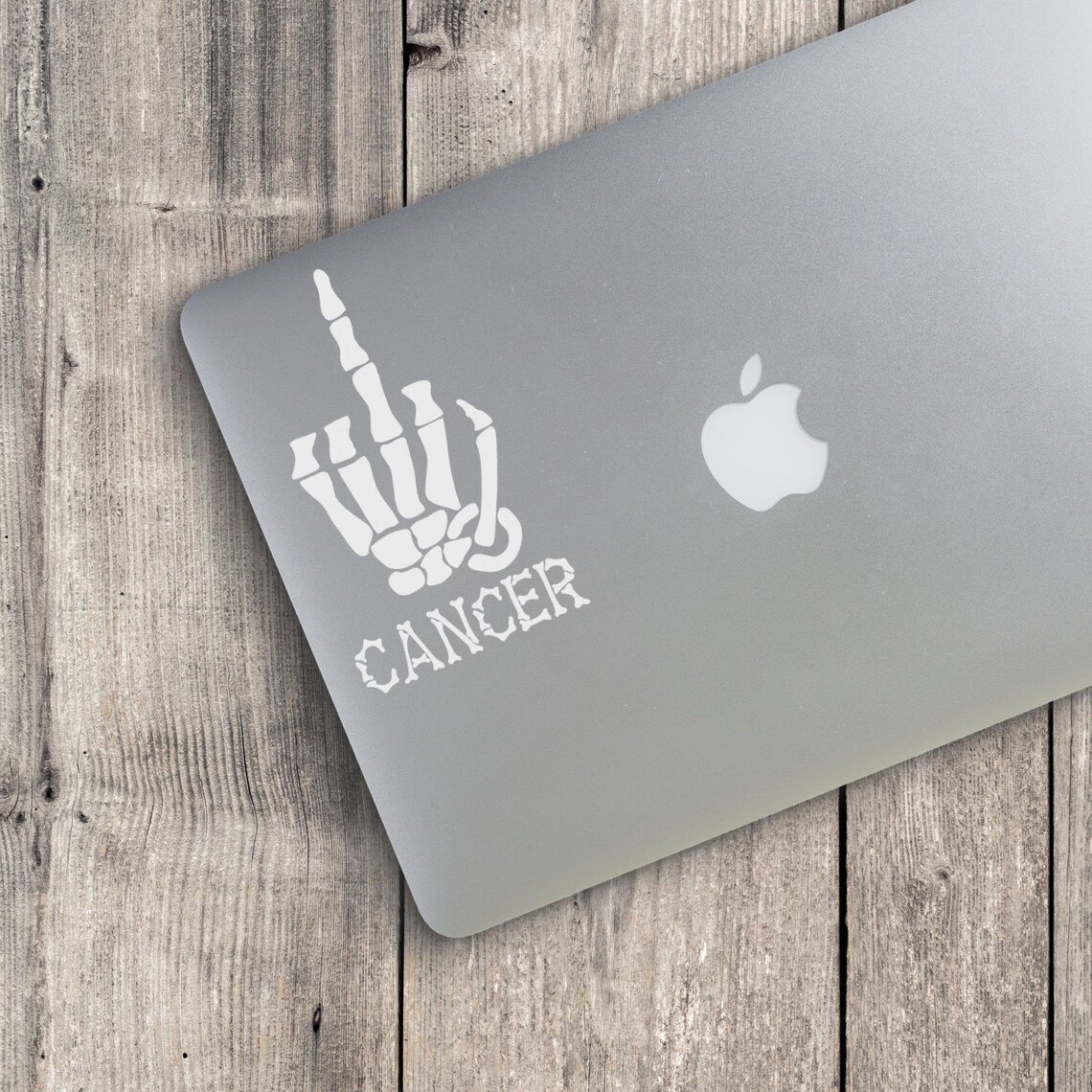 Middle Finger to Cancer Bones Custom Vinyl Decal Sticker - Etsy