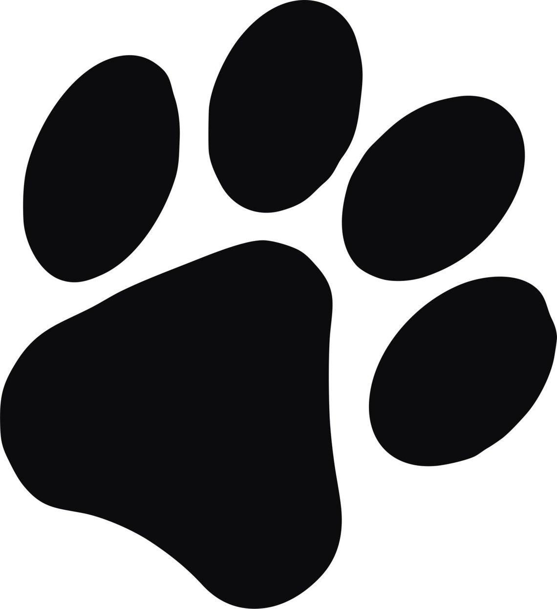 Paw Print Vinyl Decal Paw Print Sticker Gift for Animal - Etsy