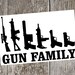 Gun Family V1 Sticker Pro Gun Sticker Pro Gun Decal 2nd - Etsy