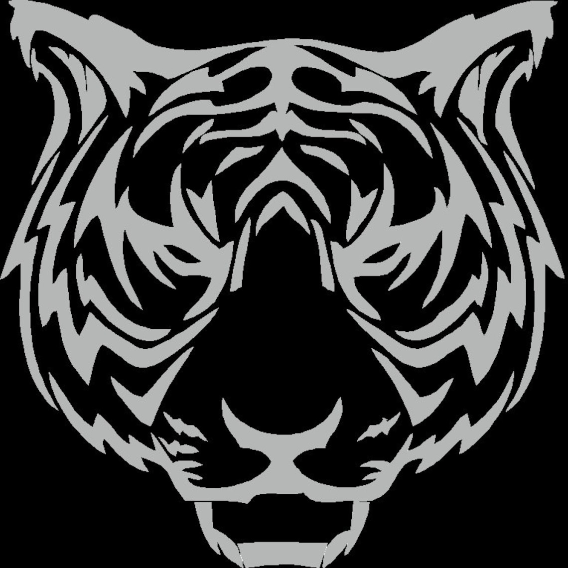 Tribal Tiger V2 Custom Vinyl Decal Sticker Choose Your Color | Etsy