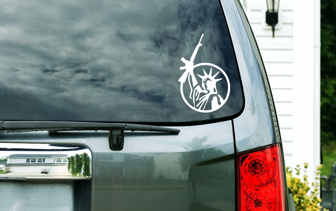 Statue of Liberty With Gun Sticker, Pro Gun Sticker, Pro Gun Decal, 2nd ...