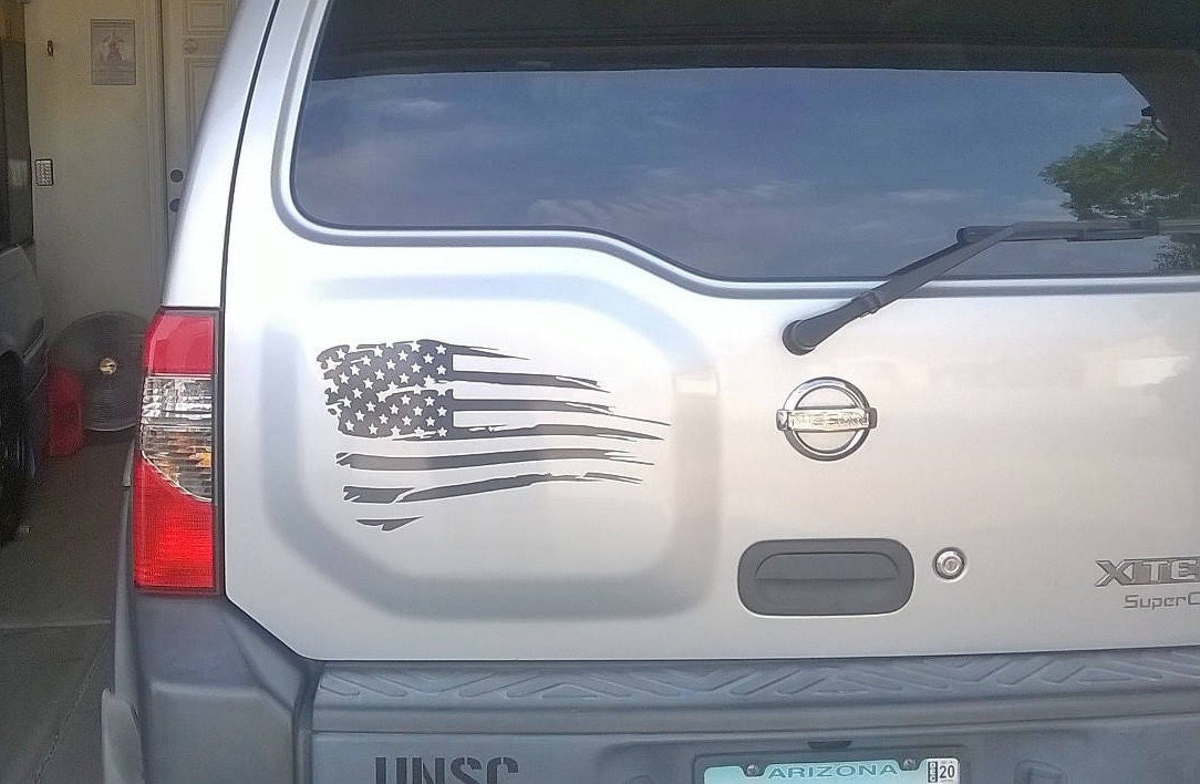 American Flag Custom Vinyl Decal Sticker Choose Your Color & - Etsy