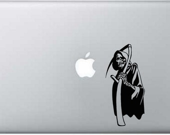 Grim Reaper Skeleton Sticker - Etsy