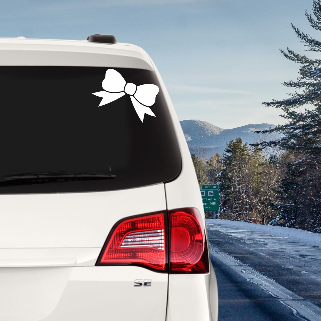 Vinyl Decal - Bow Custom Vinyl Decal Sticker - Choose Your Color and ...