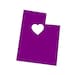 Utah Love Custom Vinyl Decal Sticker - Choose Your Color and Size - Etsy