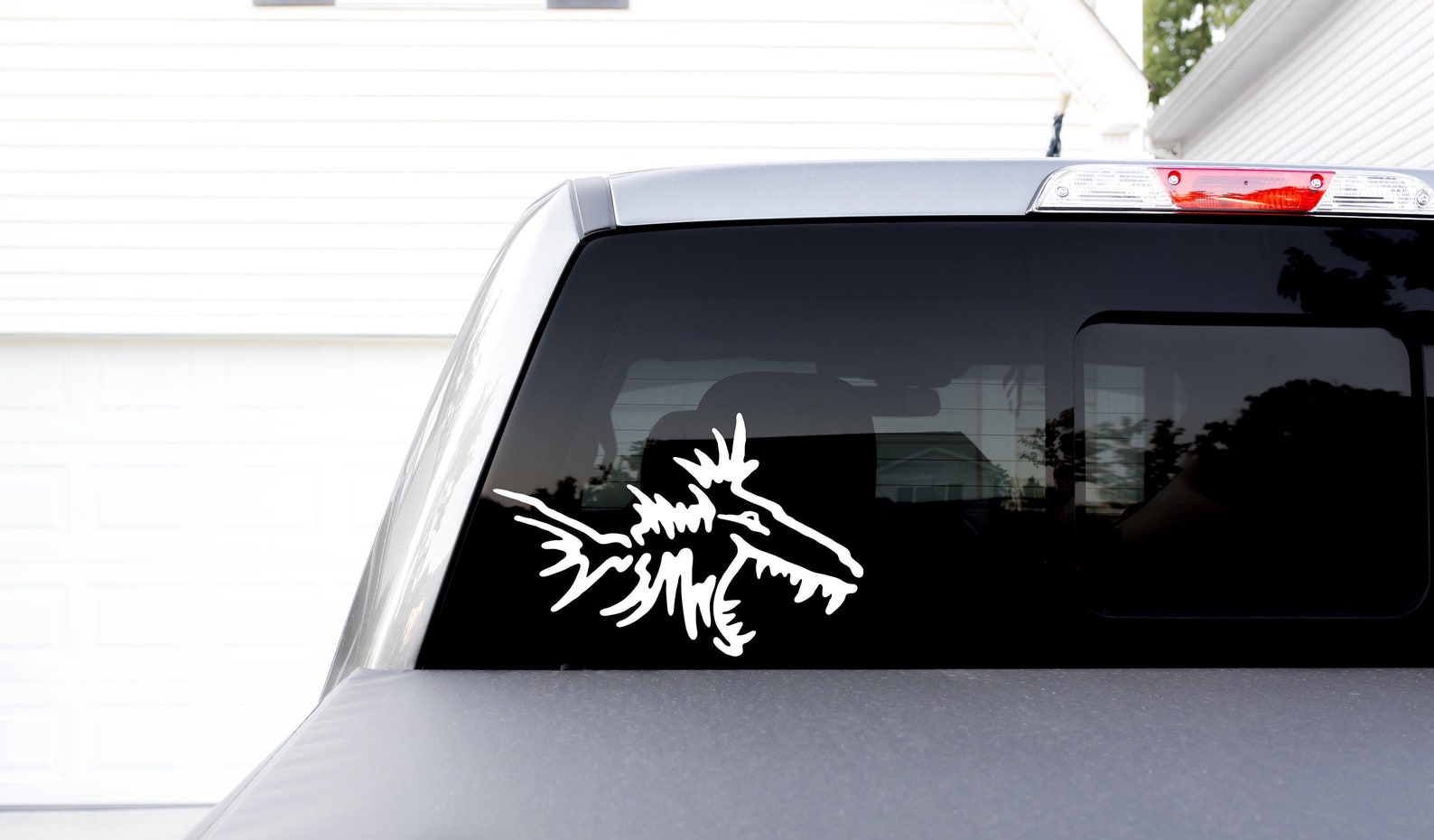 Fish With Spikes Custom Vinyl Decal Sticker Choose Your | Etsy